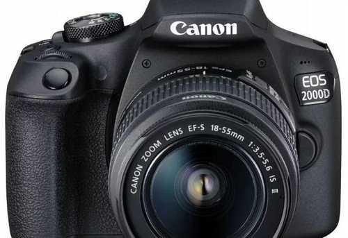 Зеркальный фотоаппарат Canon EOS 2000D Kit 18-55 i
