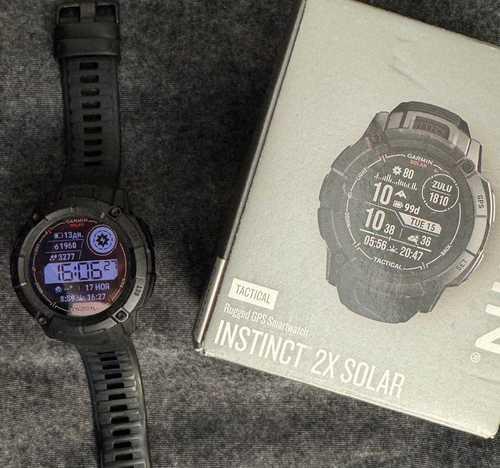 Garmin instinct 2x solar tactical edition черный