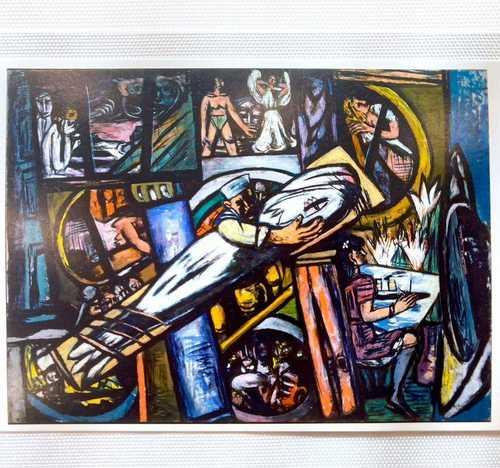 Открытка из музея К20 Дюссельдорф Max Beckmann