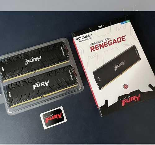 Память Kingston fury Renegade DDR4 4000 16Gb