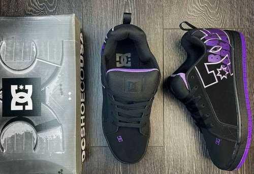 Дутыши кеды Dc Shoes Court Graffik фиолетовые