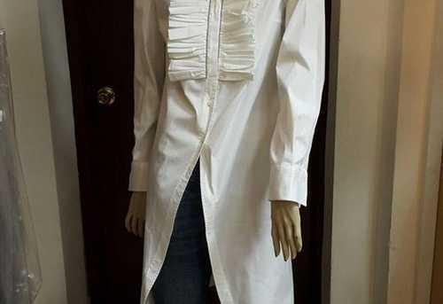 Рубашка Brunello Cucinelli. Белая длинная