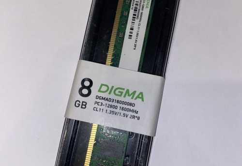 Оперативная память Digma 8 gb 1600 mhz