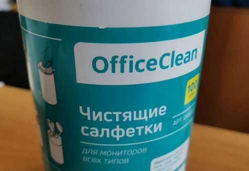 Салфетки чистящие OfficeClean монитора 100 штук