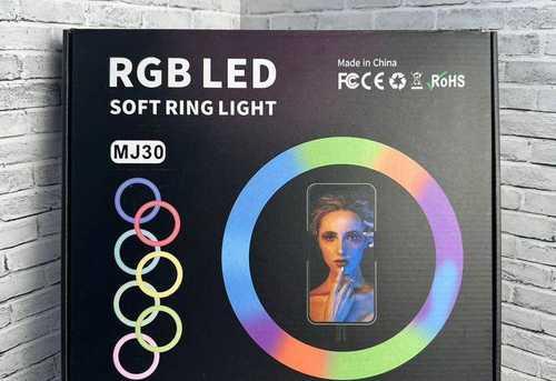 Кольцевая лампа 36см RGB