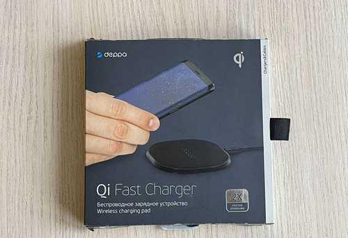 Deppa QI Wireless Fast Charger Black