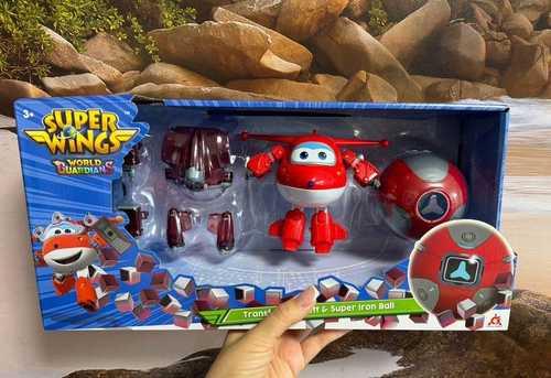 Новый трансформер Super Wings Джетт с шаром