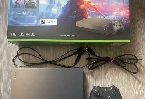 Xbox One X1Tб, темно-серебристого цвета