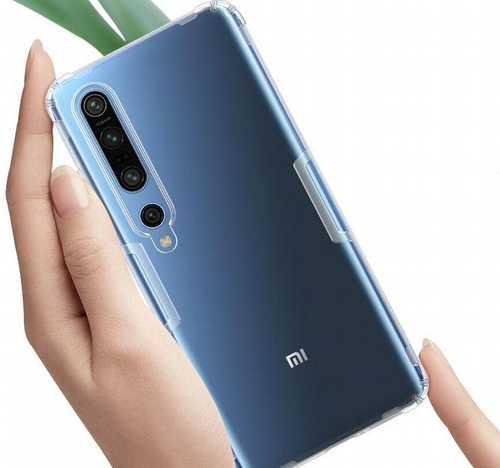 Чехол для Mi 10 10 Pro nillkin силиконовый бампе