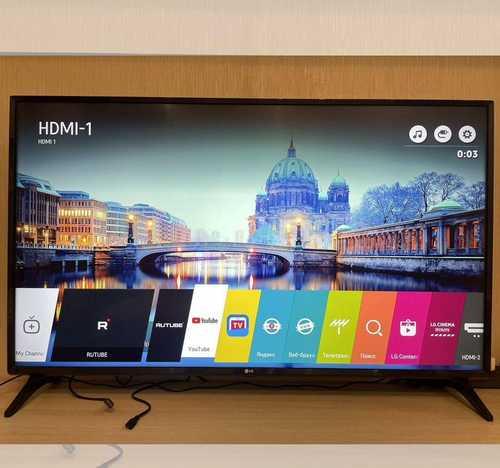 Телевизор 4K LG 49 UJ630V в отличном состоянии