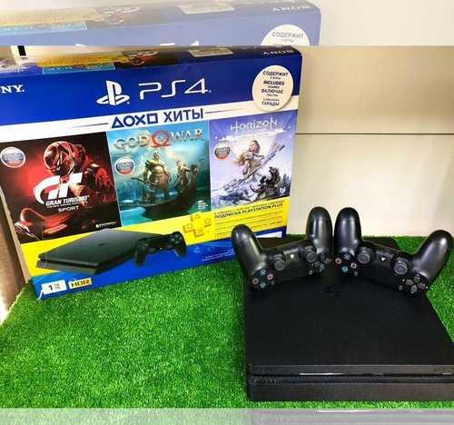 Sony playstation 4 slim 1tb 2 геймпада