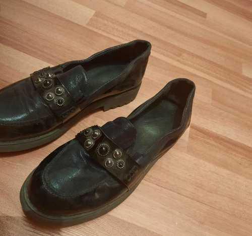 Лоферы, туфли, школьная обув для девочки размер 37