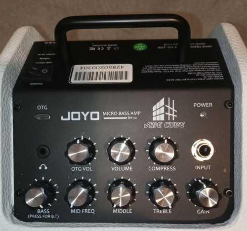 Комбоусилитель басовый joyo BA-30 30Вт: