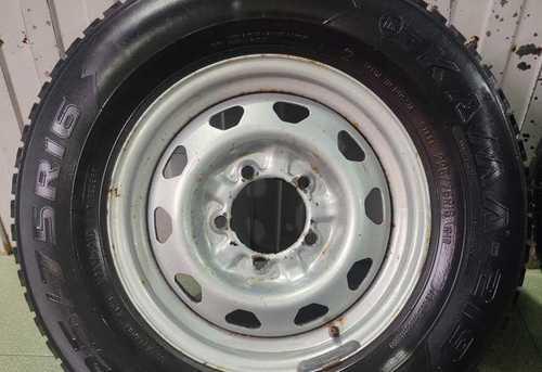 Комплект колес кама-219 225 75 r16. Диски Патриот