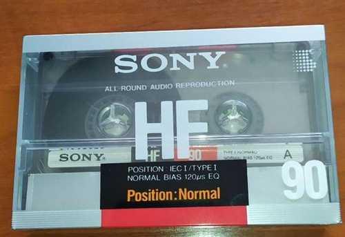 Аудиокассета sony HF 90 новая,в заводской упаковке