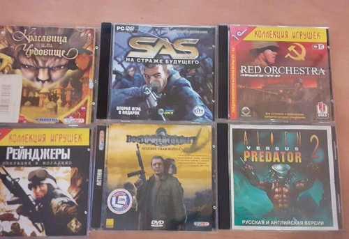 CD диски с играми для пк - 6 штук