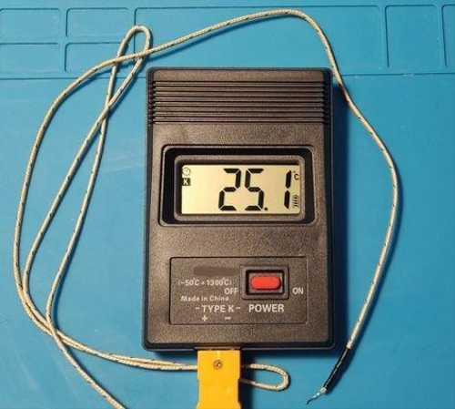 Цифровой термометр, с термопарой