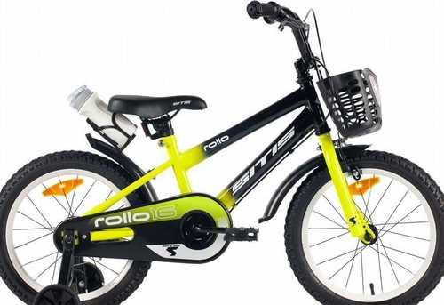 Велосипед sitis rollo 16" (2024) Black-Yellow Ros8