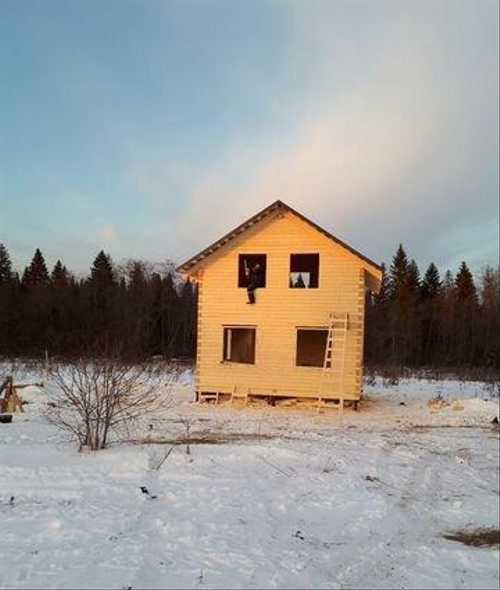 Сруб 8х8 из профилированного бруса