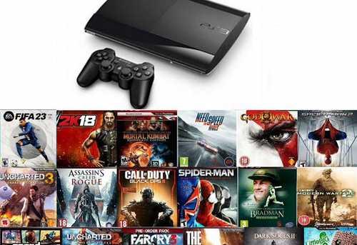 PS3 Super Slim + 480 лучших игр