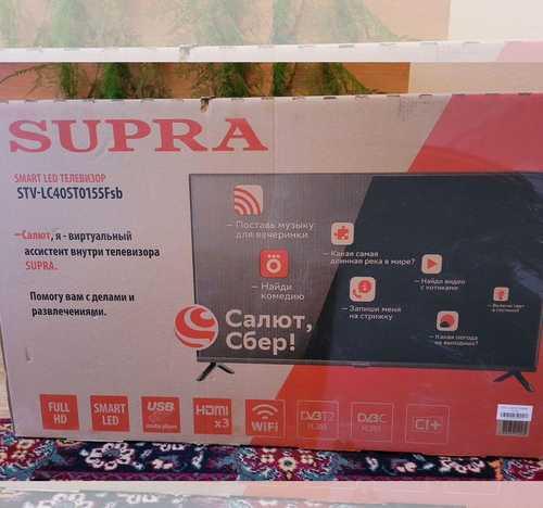 Телевизор 40" supra SMART LED STV-LC40ST0155Fsb