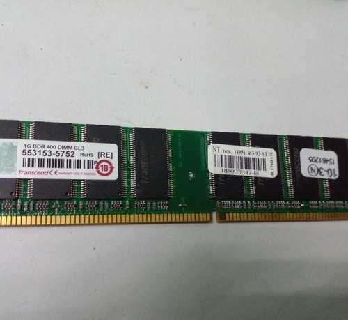 Планка памяти DDR1 - 1 GB - Transcend