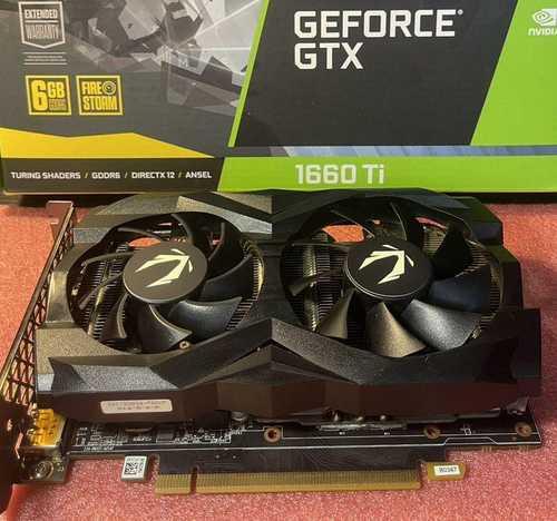 Видеокарта gtx 1660 ti zotac