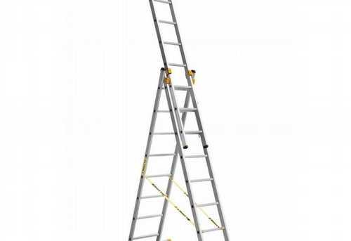 Профессиональная трехсекционная лестница Алюмет P3