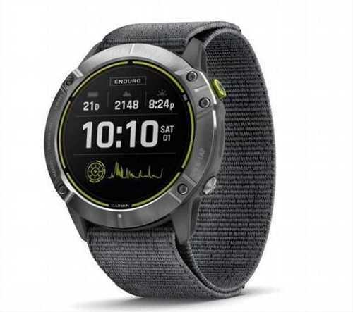 Garmin Enduro Steel with Gray UltraFit Nylon