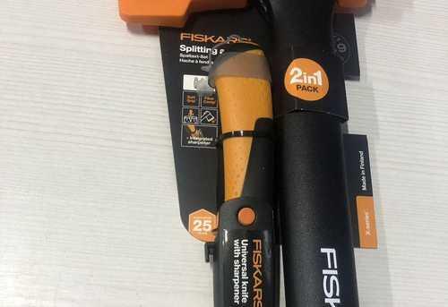 Топор-колун fiskars X21-L +1023618(Нож с точилкой)