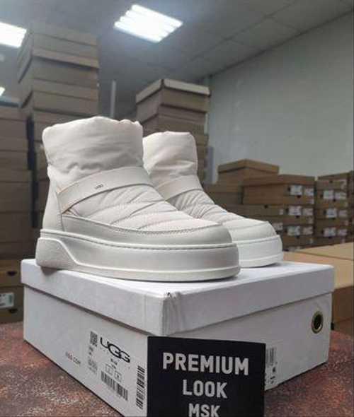 Дутики Женские Угги UGG Ash White