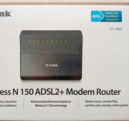 Adsl Роутер D-link DSL-2640u