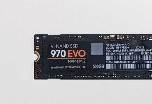 SSD Samsung 970 EVO 500GB M.2 (Гарантия Ситилинк)