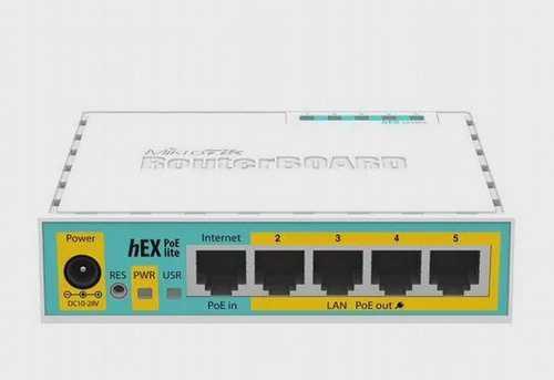 Маршрутизатор MikroTik hEX Poe lite RB750UPr2