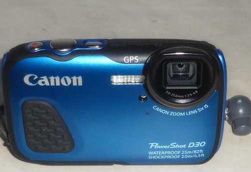 Подводный ударопрочный Canon Powershot D30 GPS