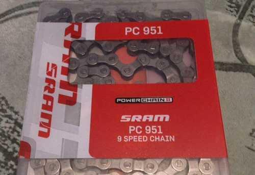 Sram ps 951 вело цепь 9 скоростей