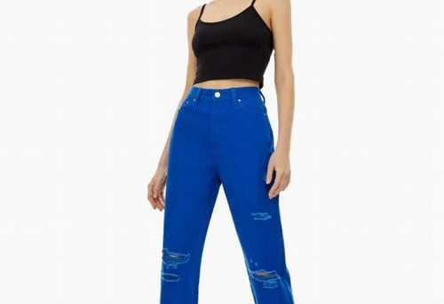 Синие джинсы женские new mom gloria Jeans с дырами