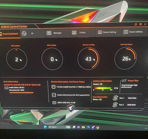 Ноутбук gigabyte aorus 15P XD