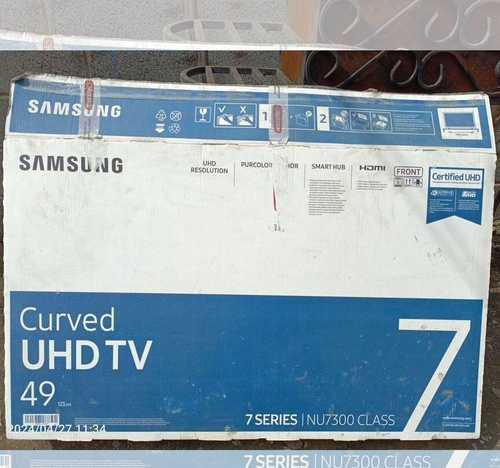 Телевизор Samsung 49 изогнутый 7 series nu7300