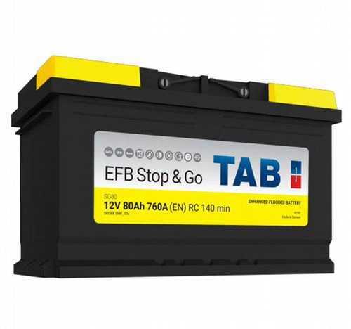 Аккумулятор 80 Ач Tab EFB Stop&Go