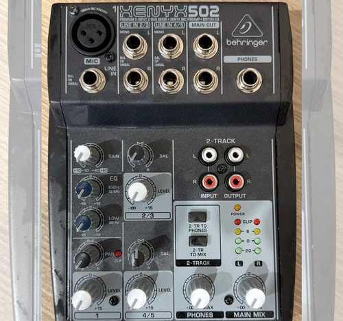 Микшерный пульт behringer xenyx 502