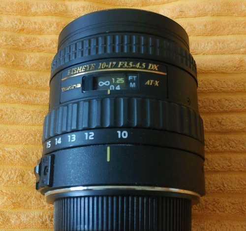 Tokina 10-17mm f/3.5-4.5 canon