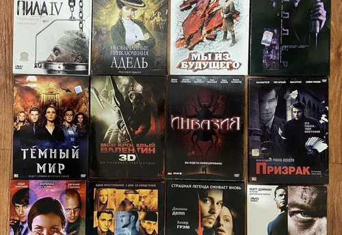 Диски DVD фильмы разные жанры много Лицензия