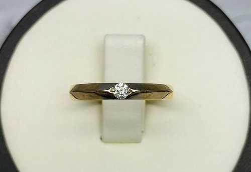 Золотое кольцо 585 с бриллиантом