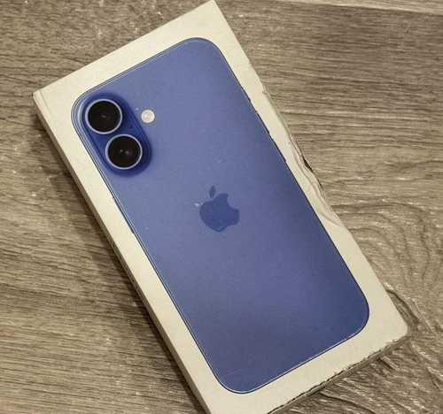 Новый iPhone 16, Ultramarine, 128GB (Sim eSim)