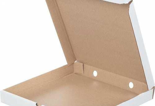 Комус Коробка картонная для пиццы 32х32х3 см Белая