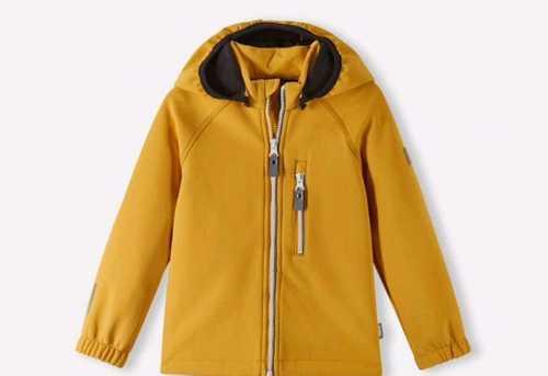 Куртка reima vantti 122 жёлт, softshell, софтшел