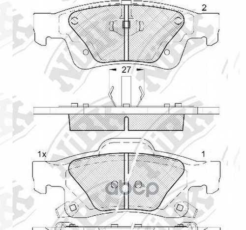 Колодки тормозные дисковые jeep grand cherokee