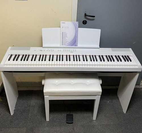 Цифровое пианино yamaha p115 банкетка подарок