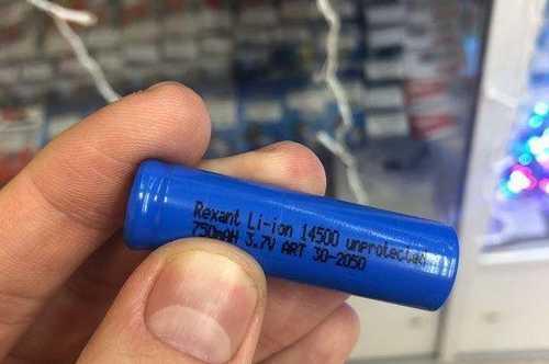 Аккумулятор 14500 Li-ion 750mAh "Rexant"